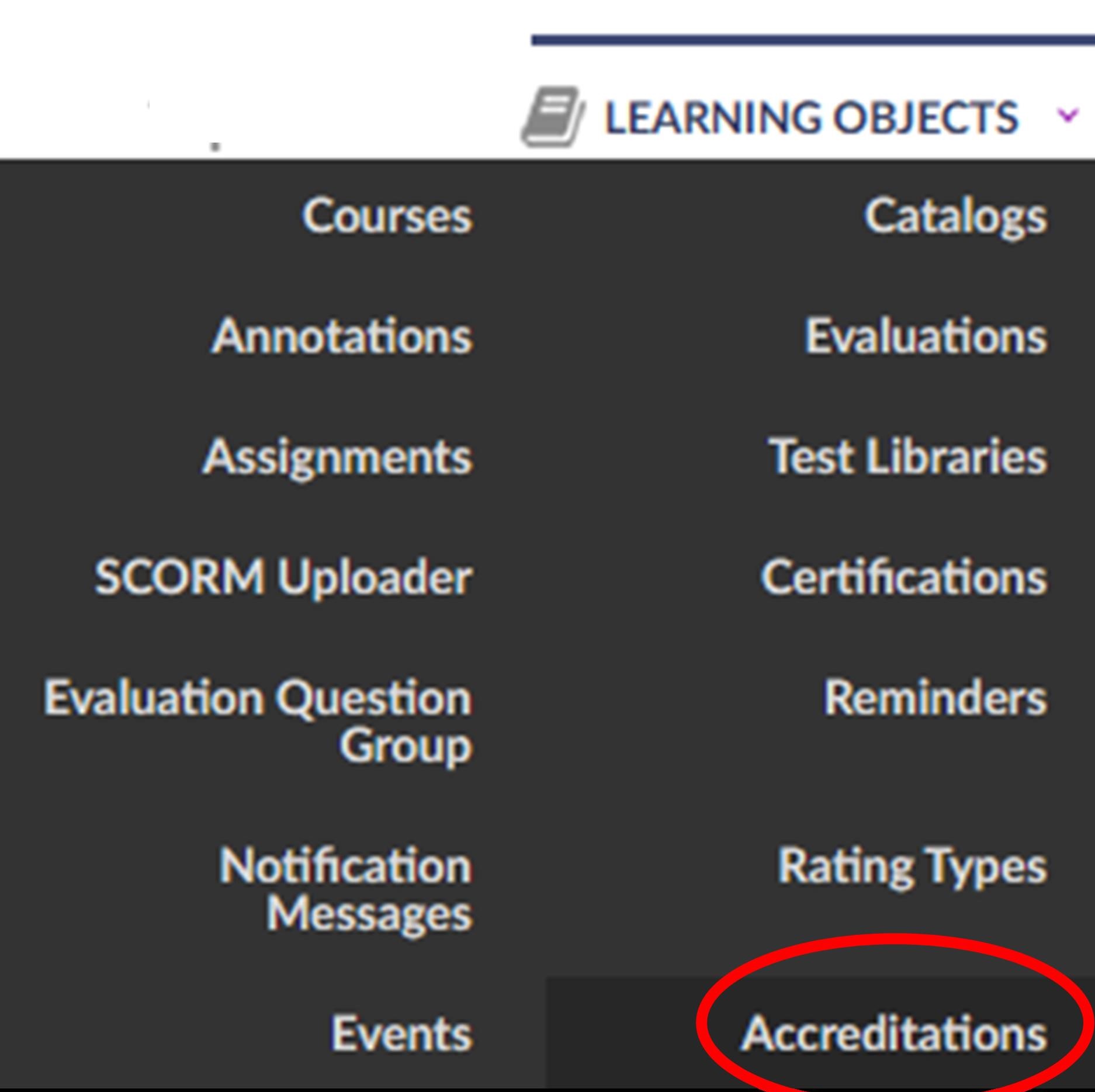 Accreditations - Admin Guide