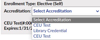 Accreditations - Admin Guide